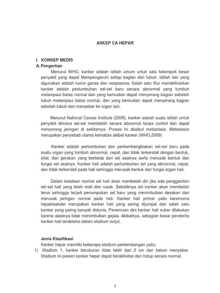 Askep CA Hepar | PDF