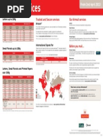 International Post Charges Easy Guide | PDF | Postage Stamp | Mail