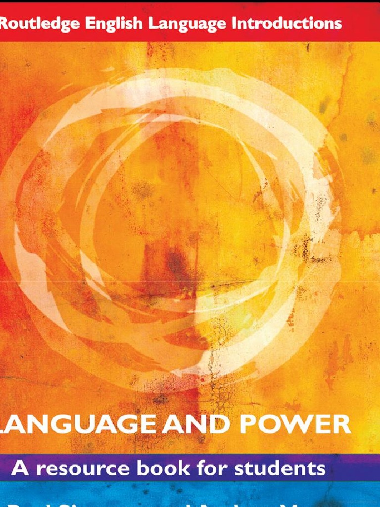 82820464 Language and Power a Resource Book for Students Escrito Por ...