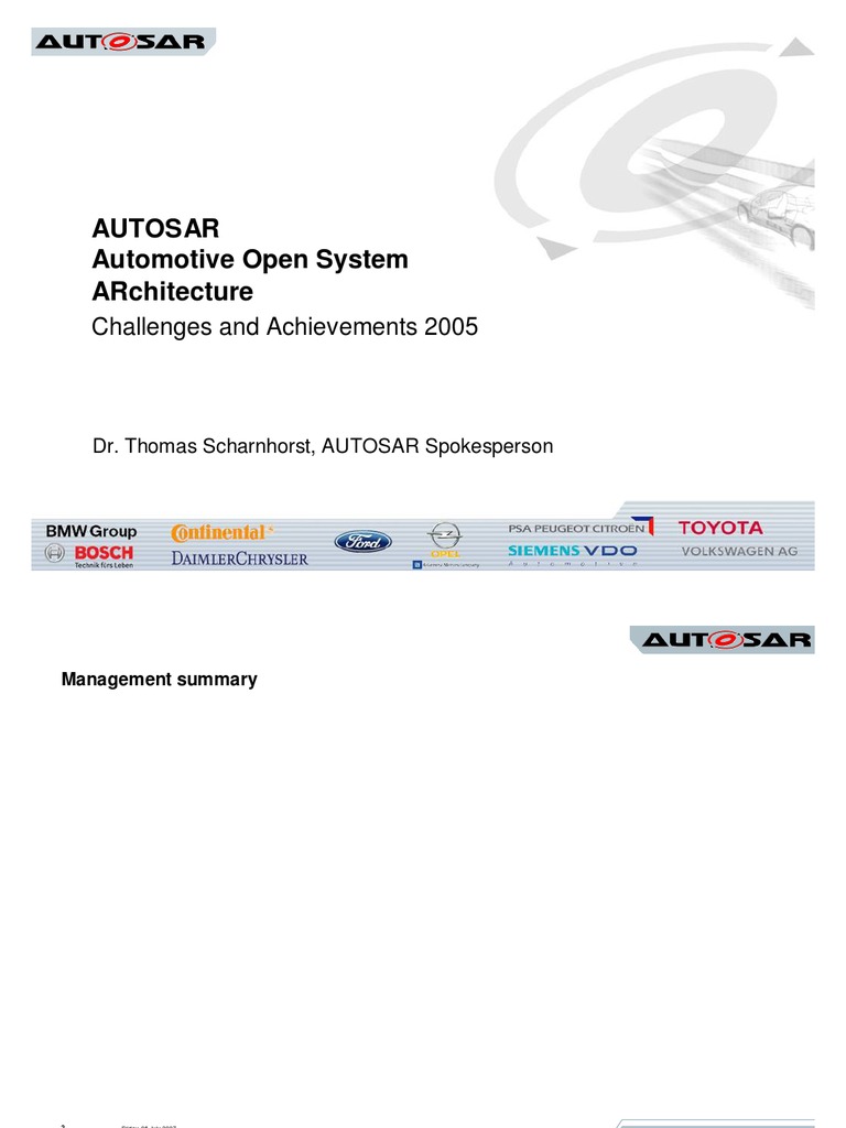 AUTOSAR | PDF | Application Programming Interface | Software Engineering