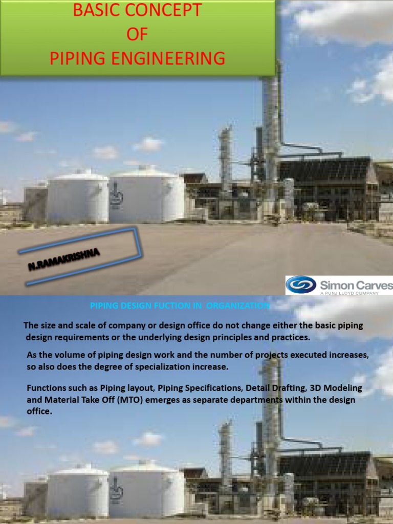 Basic Concept of Piping Engineering | Pipe (Fluid Conveyance) | Steel