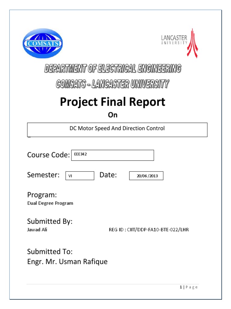 DC Motor Speed Control With PIC Microcontroller | Download Free PDF ...