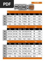 P90X3 Lean Workout Schedule | PDF | Sports