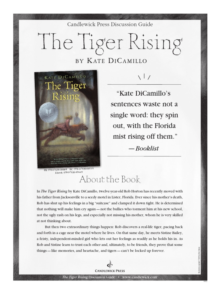 Tiger Rising Discussion Guide | PDF