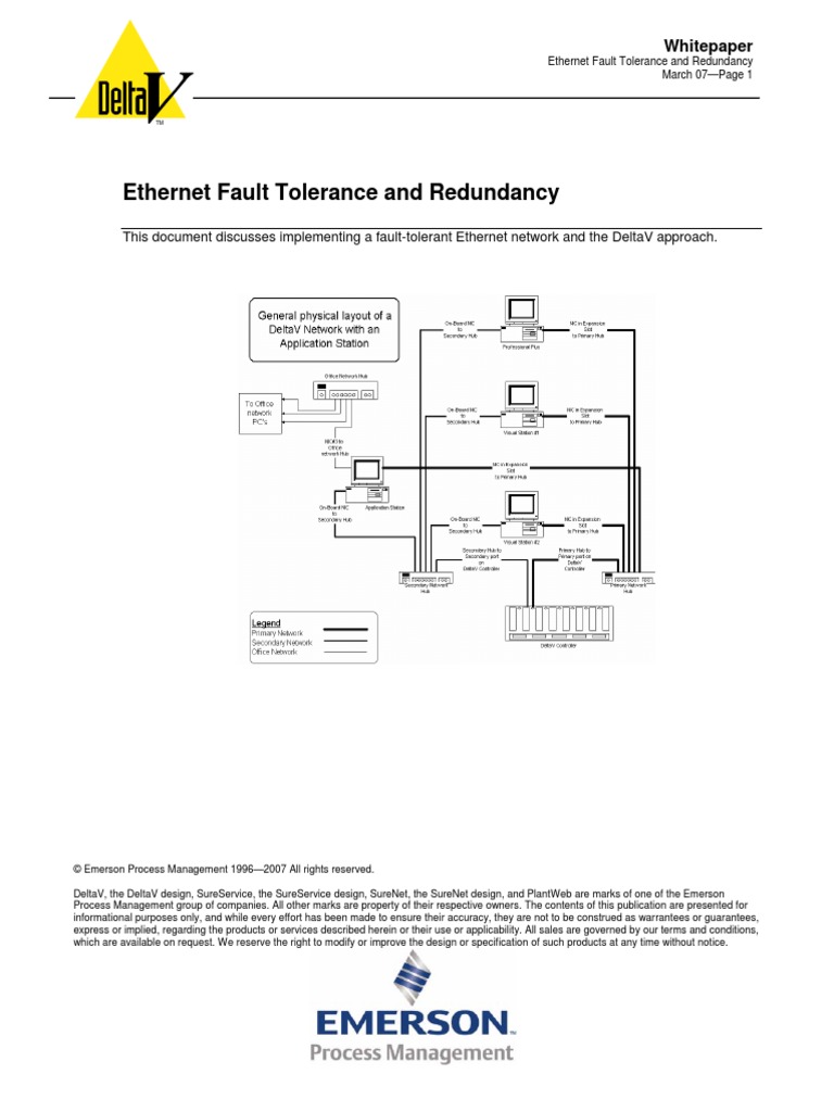 Ethernet Fault Tolerance and Redundancy | PDF | Network Switch ...