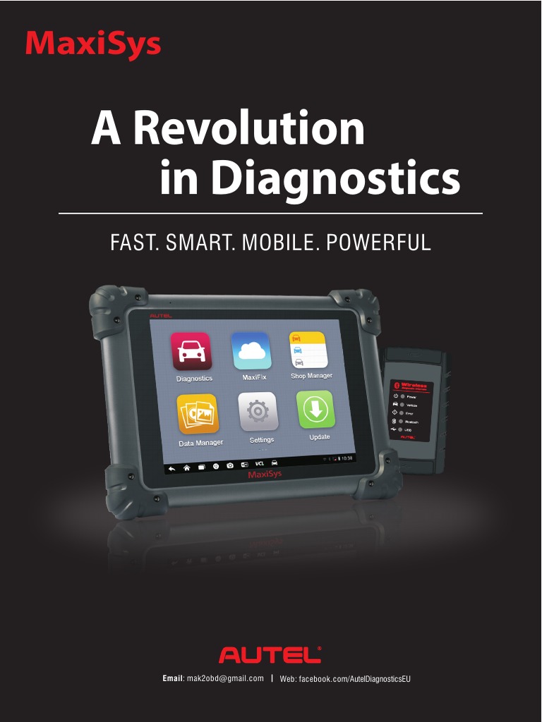 Autel MaxiSYS Diagnostic Tool Brochure EN | PDF | Technical Support | Wi Fi