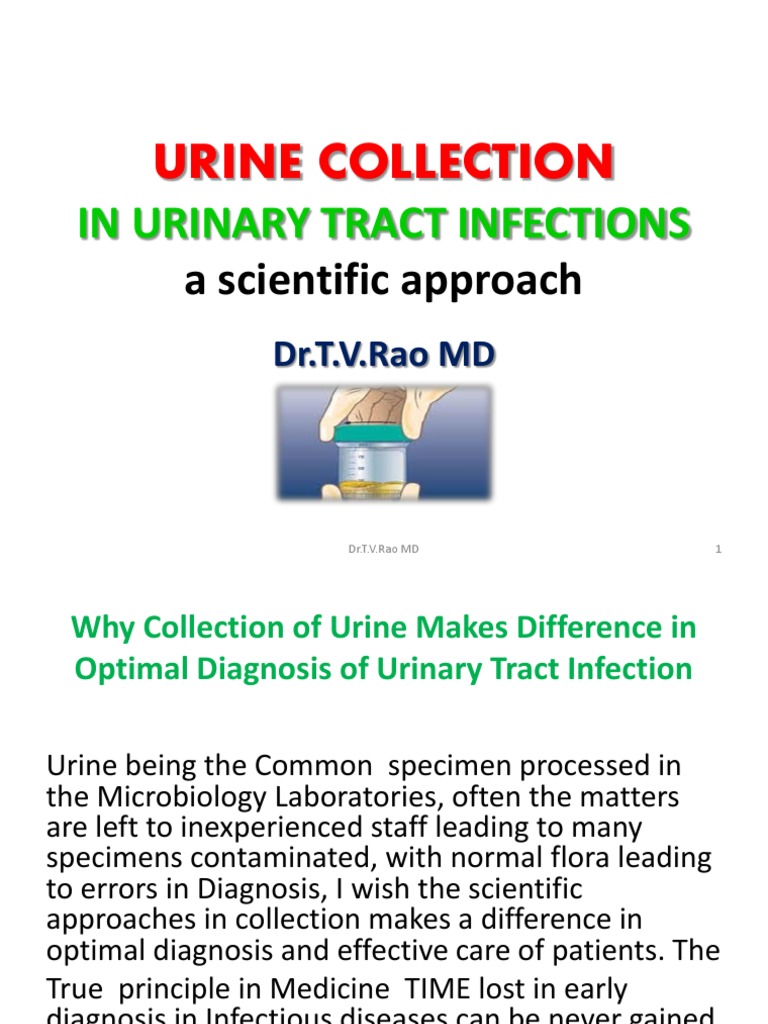 URINE COLLECTION IN URINARY TRACT INFECTIONS A Scientific Approach ...