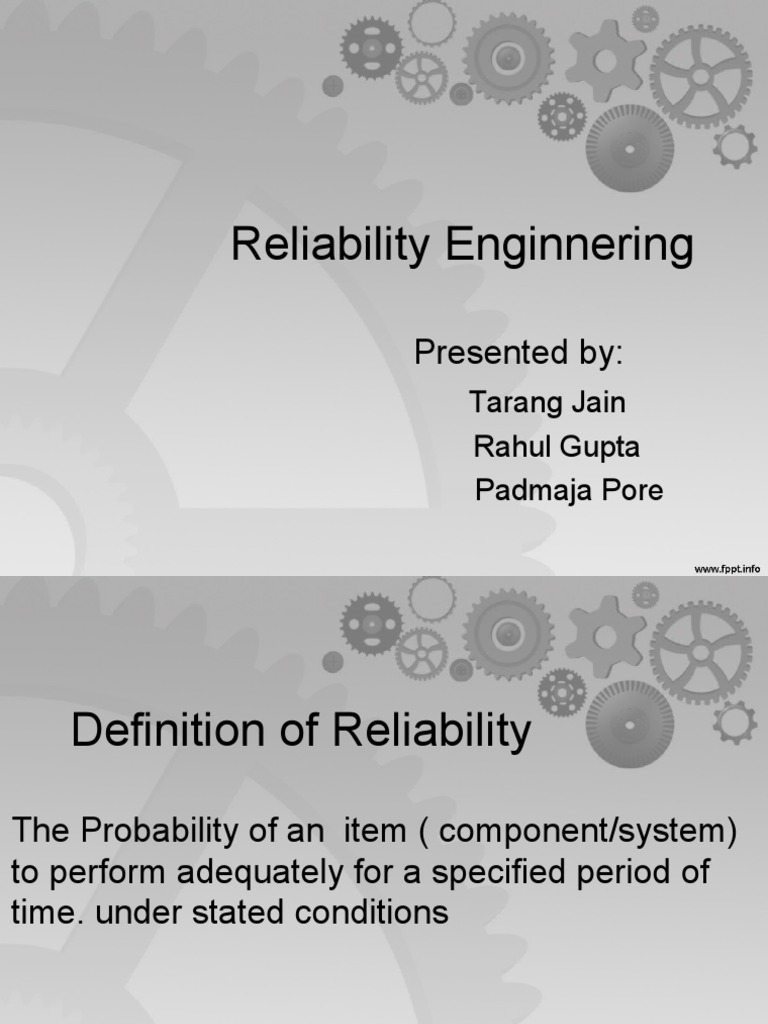 Reliability Engineering | PDF | Reliability Engineering | Statistical ...