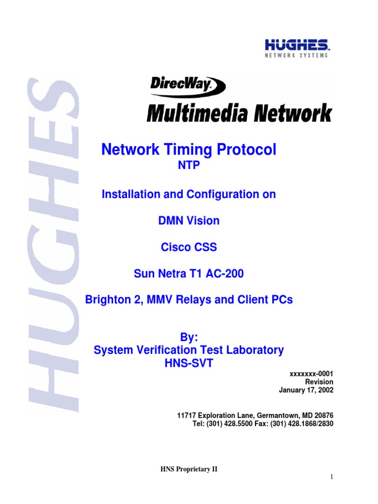 DirecWay NTP NetworkTimingProtocol | PDF | Digital Technology | Computer Architecture