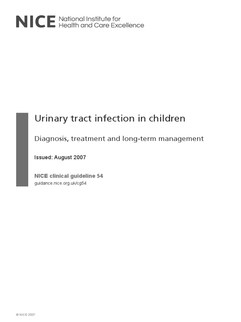 Nice Uti | PDF | Urinary Tract Infection | Medicine