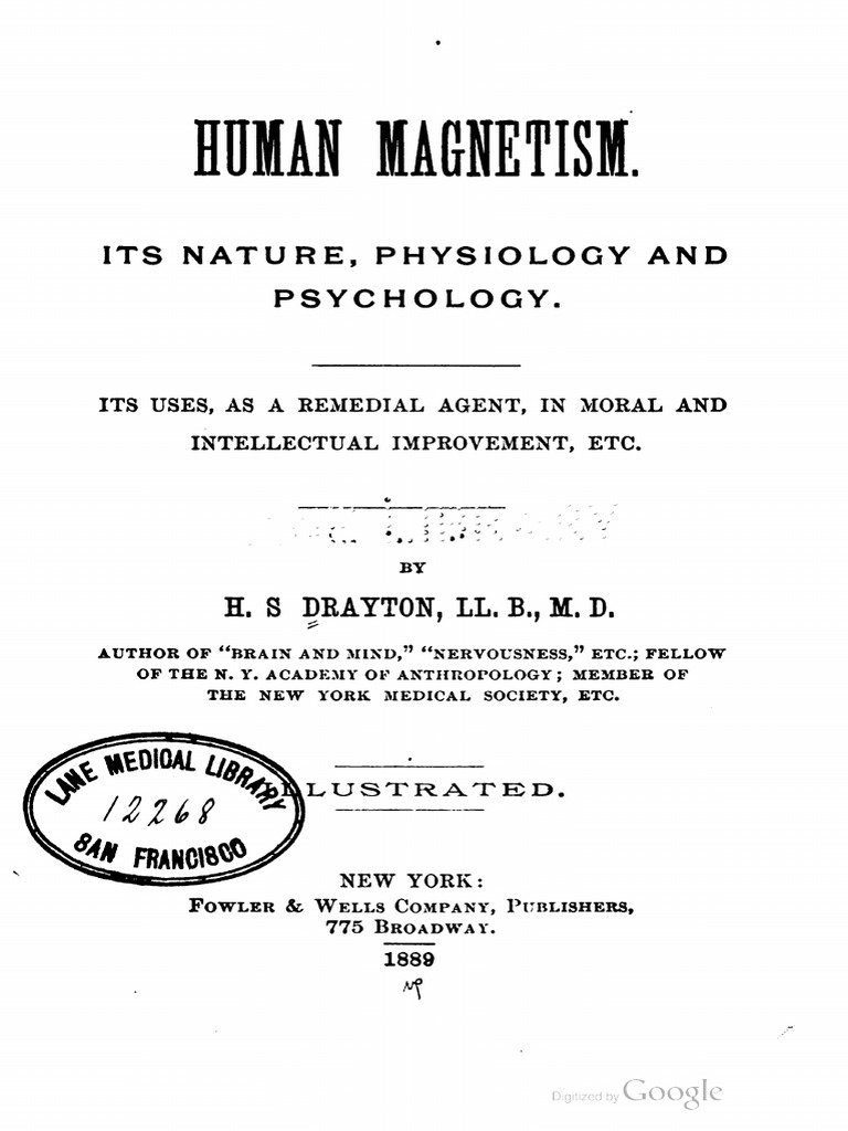 1889 Drayton Human Magnetism | PDF | Hypnosis | Trance