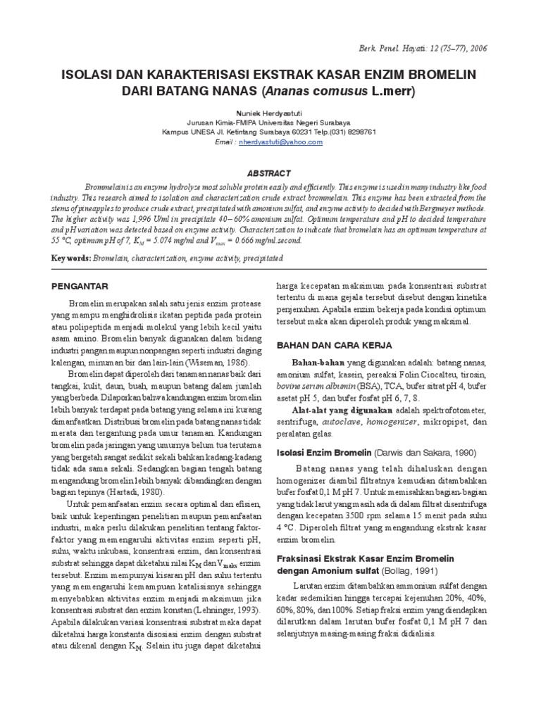 Jurnal Enzim | PDF | Kesehatan Holistik