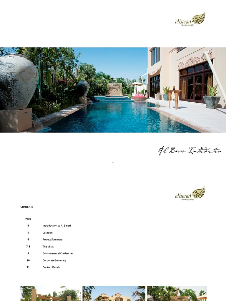 Al Barari Exclusive Project Dubai. | PDF | Business
