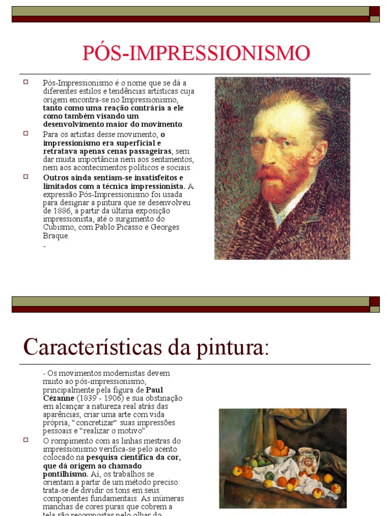 Pós Impressionismo | PDF | Impressionismo | Paul Cézanne