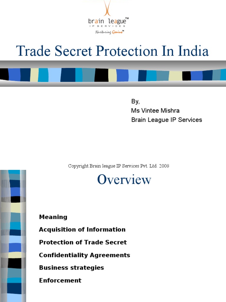 Trade Secret Protection in India | PDF | Trade Secret | Secrecy