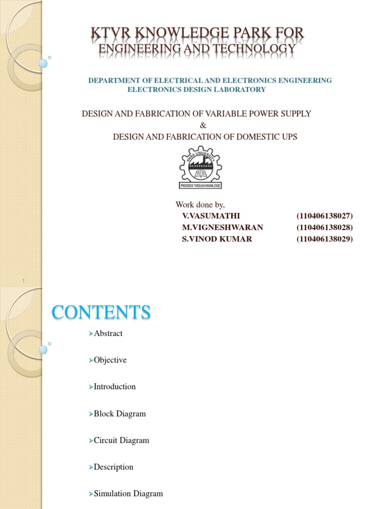 KTVR Knowledge Park For: Engineering and Technology | PDF | Rectifier ...