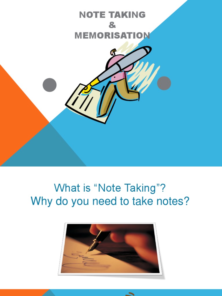 Note Taking & Memorisation | PDF | Career & Growth
