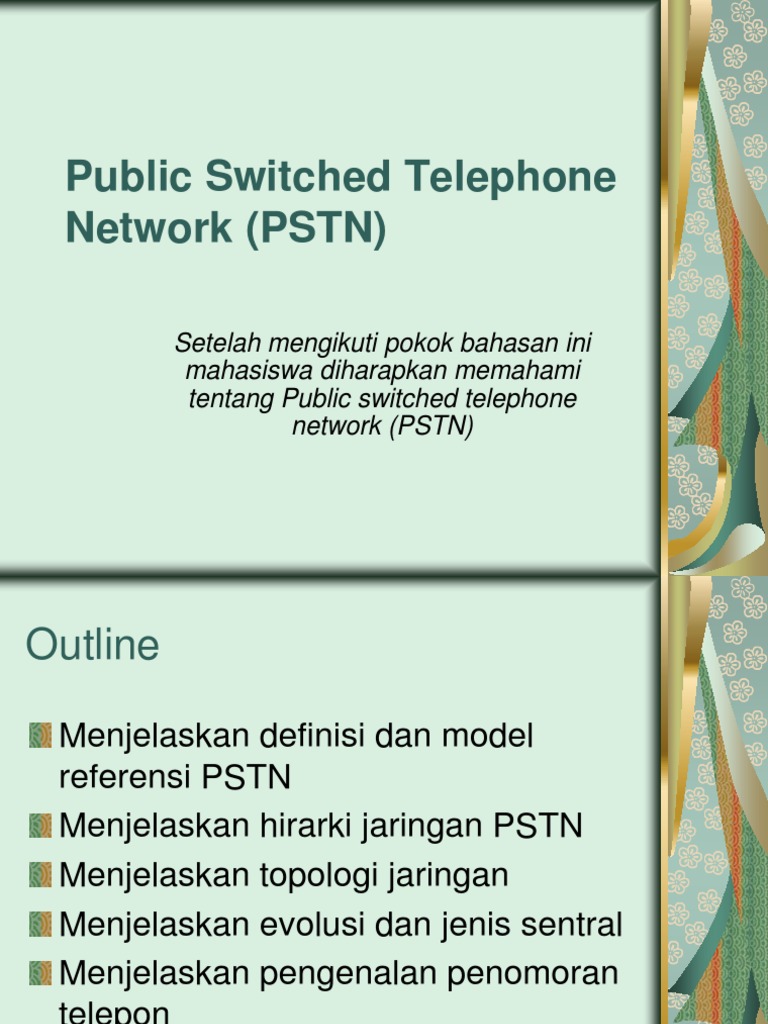 Public Switched Telephone Network (PSTN) | PDF