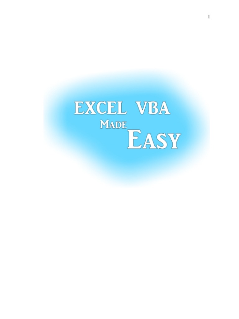 Visual Basic Excel | PDF