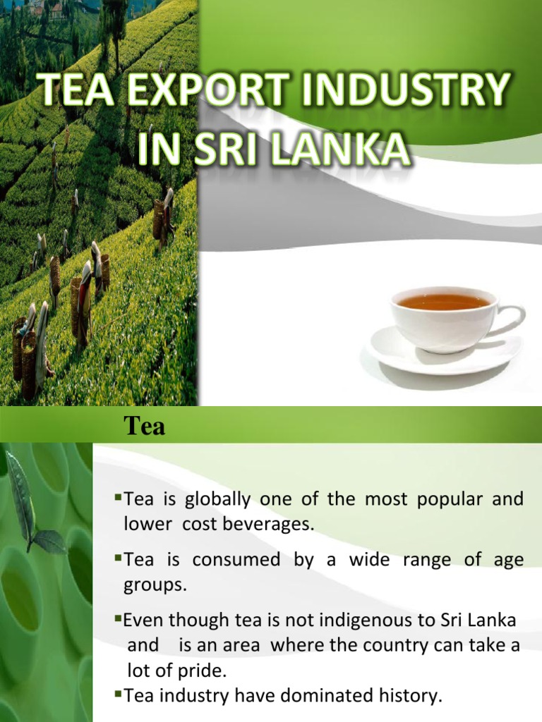 Tea Export Industry in Sri Lanka | PDF | Tea | Economics