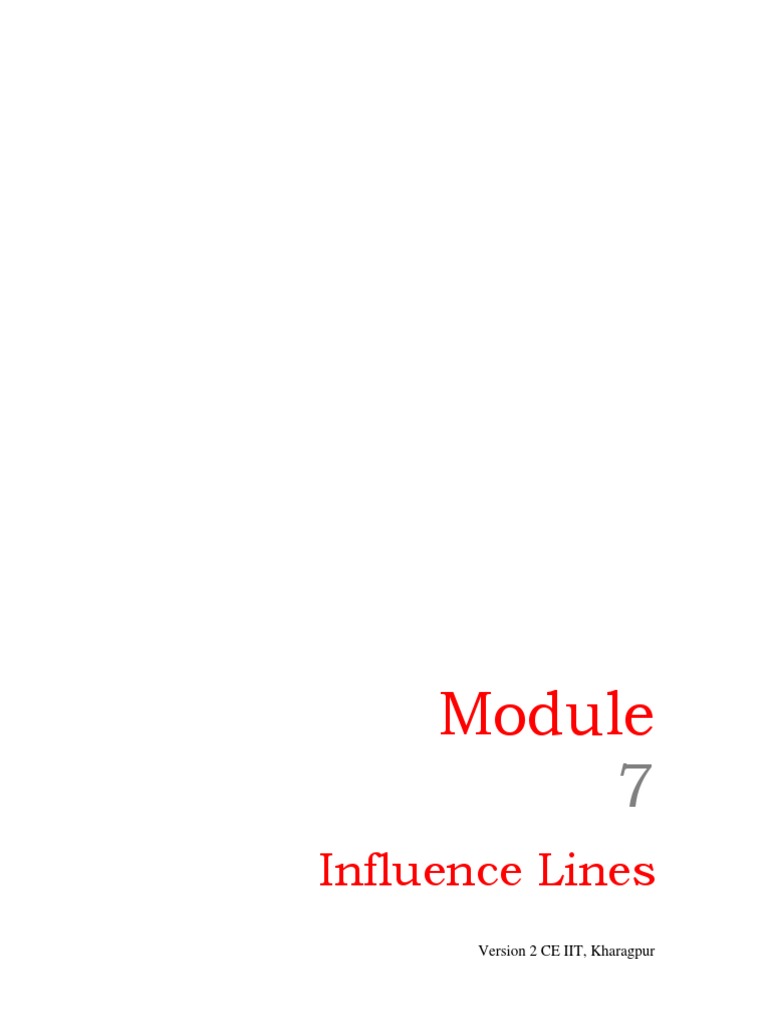 Influence Lines for Beams Explained | PDF