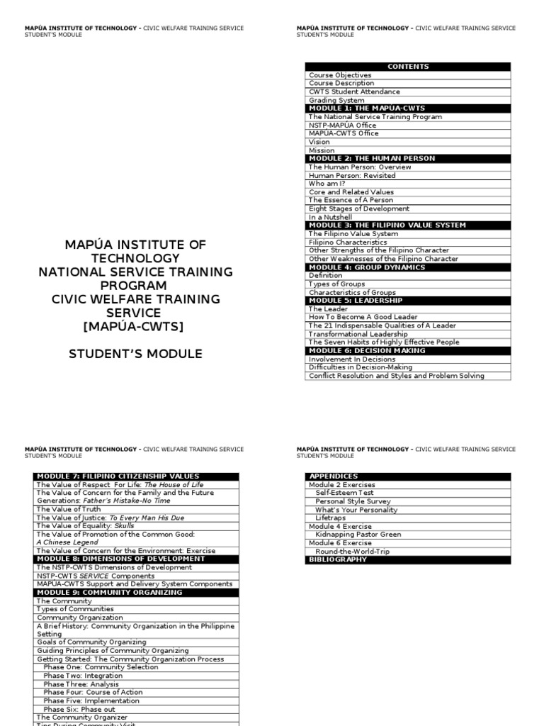 NSTP Module | PDF | Leadership | Value (Ethics)