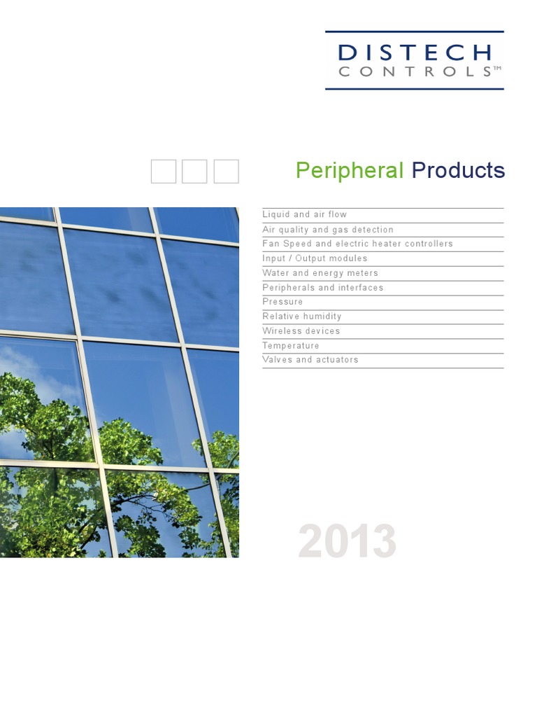 Distech Controls. Peripheral Catalogue 2013 | PDF | Building Automation ...