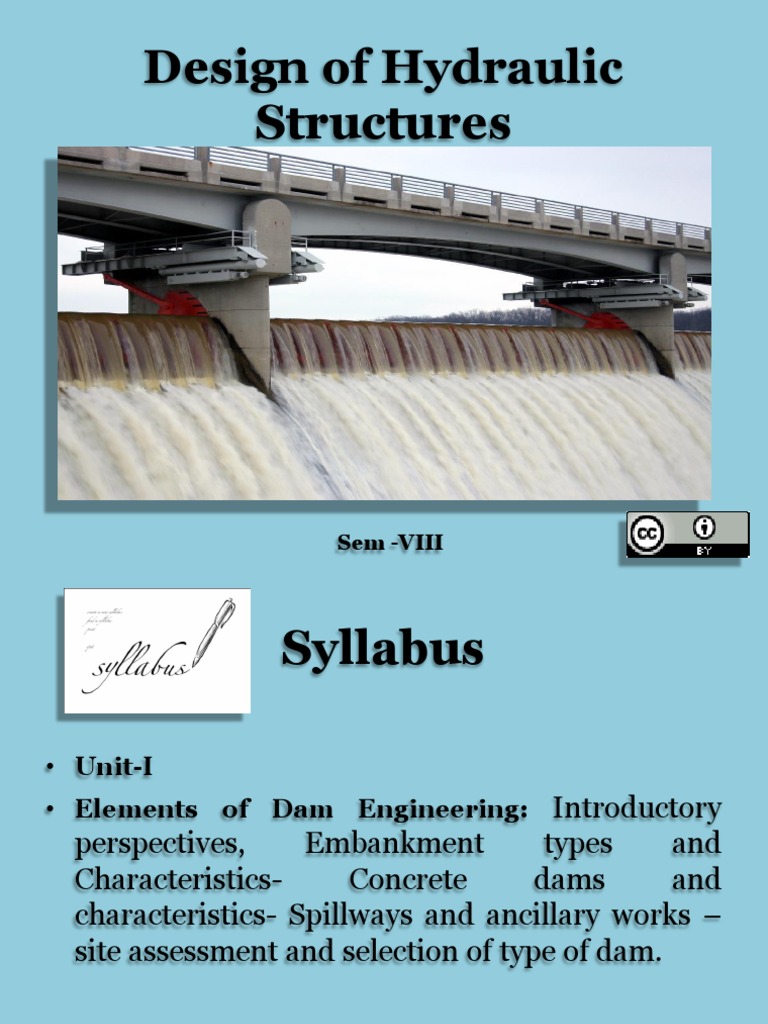 Hydraulic Structures: Dam Engineering Guide | PDF | Spillway | Dam