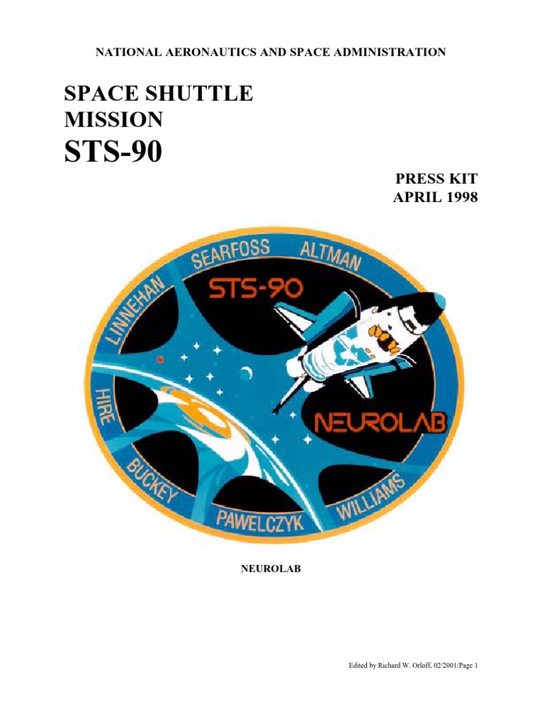 NASA Space Shuttle STS-90 Press Kit | Space Shuttle | Spacelab