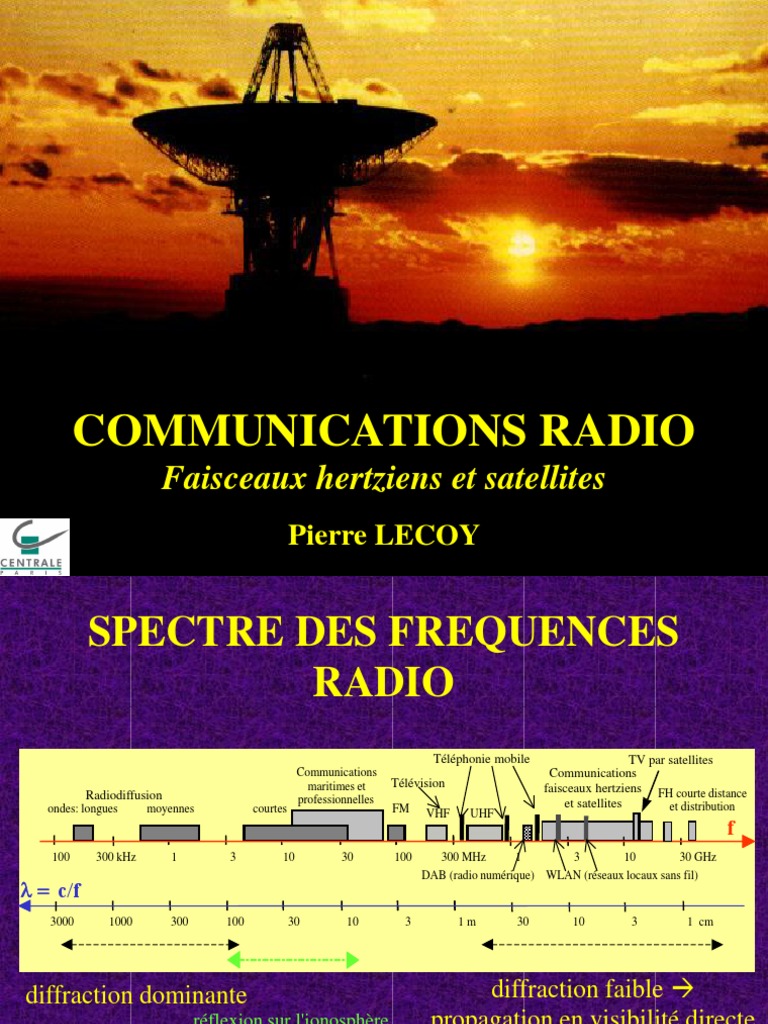 Fréquences et Propagation Radio | PDF | Antenne (Radio) | Télécommunication