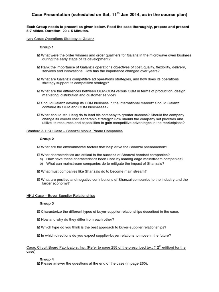 Case Presentation | PDF | Strategic Management | Business