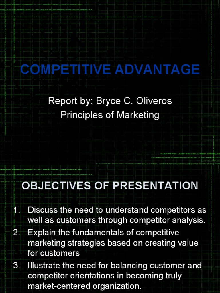 Marketing Competitive Advantage | PDF | Strategic Management | Competition