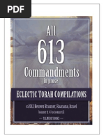 613 Commandments - The Mandatory Commandments | PDF | Mitzvah | Passover