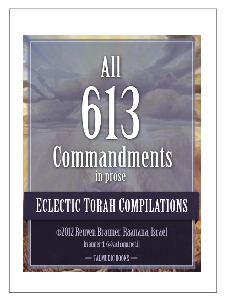 613 Laws of The Old Testament | PDF