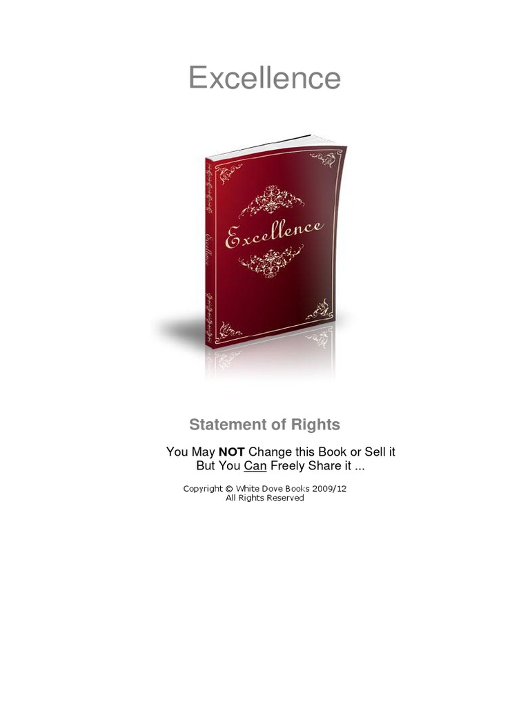Excellence: Statement of Rights | PDF