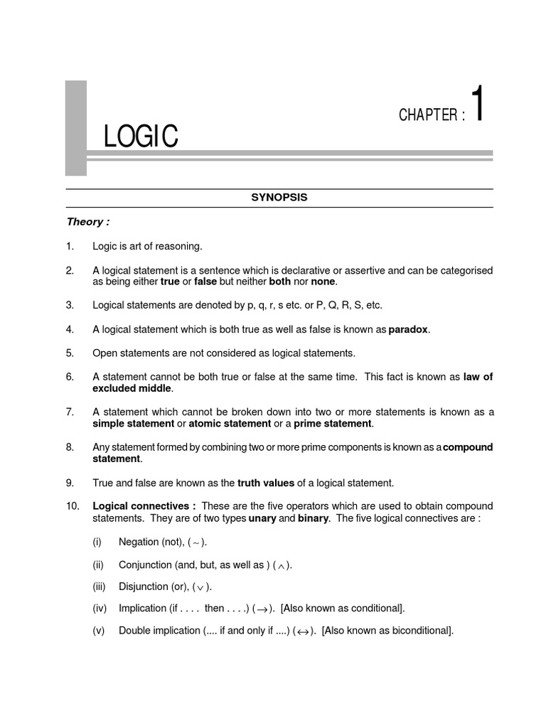 Mathematical Logic | PDF | Contradiction | Logical Expressions