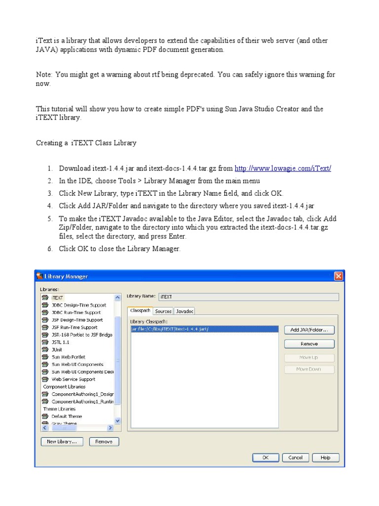 iTEXT Tutorial | PDF | Java Servlet | Computing Platforms