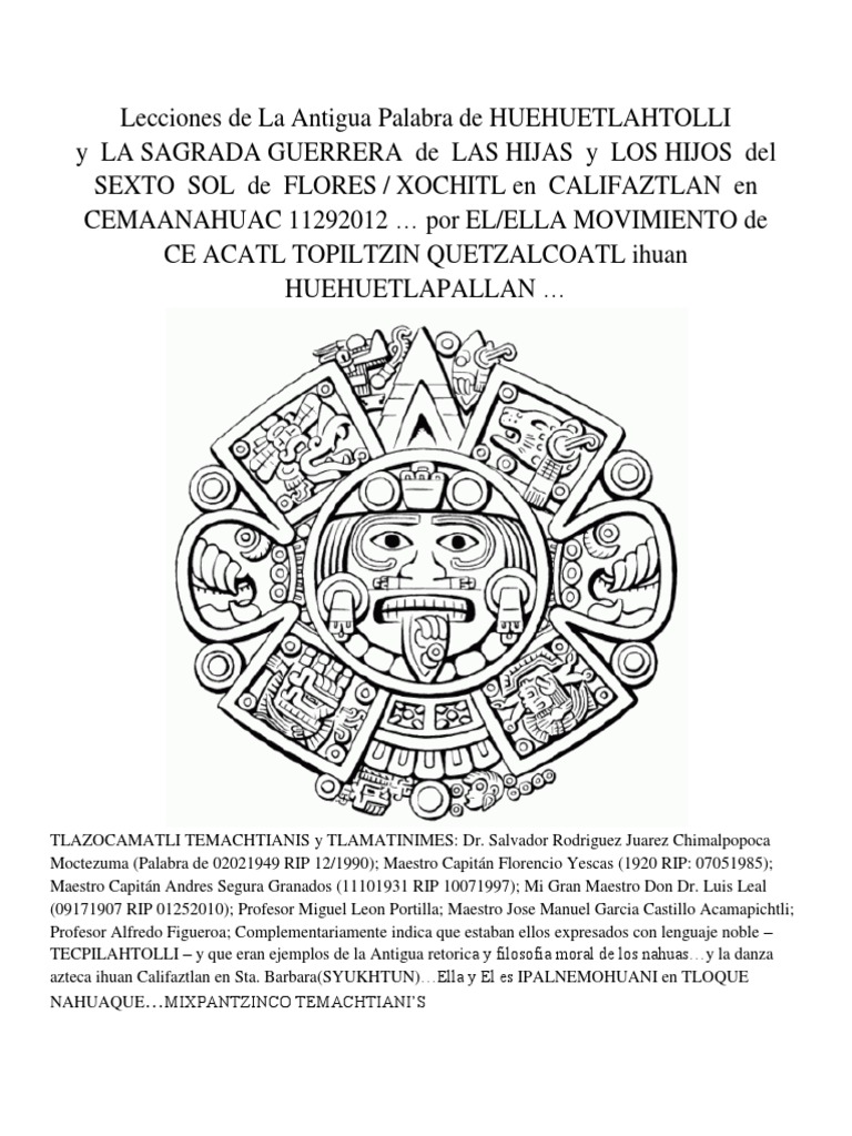 Amoxtli Huehuetlahtolli 12122012 | PDF | Hernán Cortés | azteca