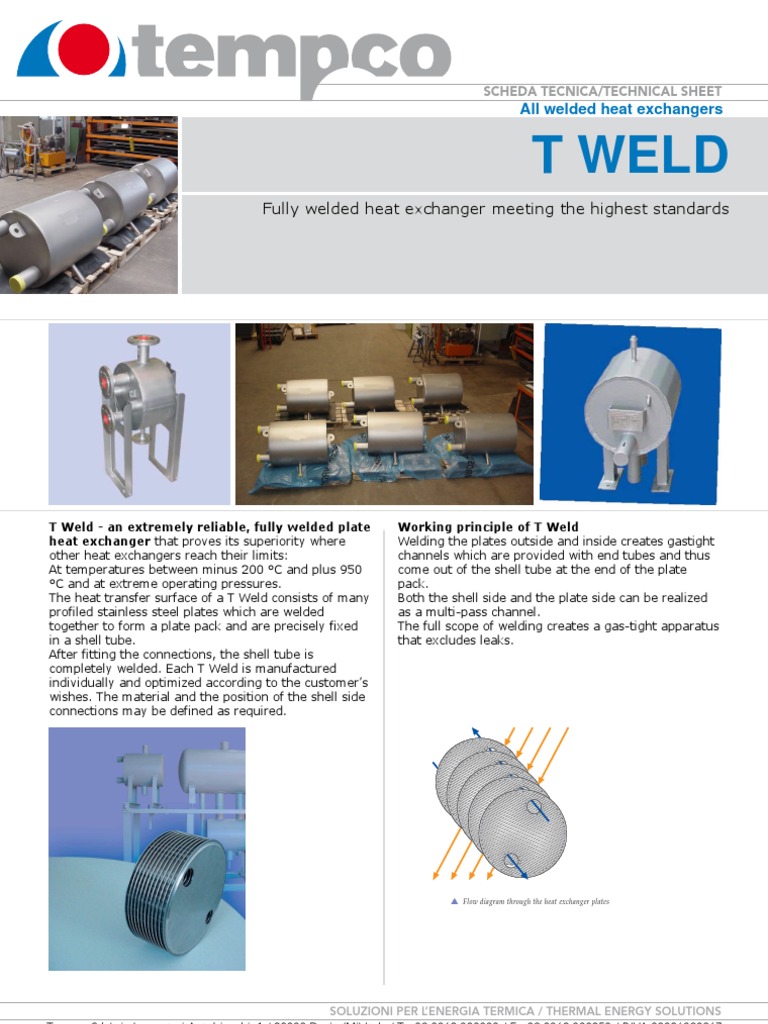 T Weld | PDF | Heat Exchanger | Welding