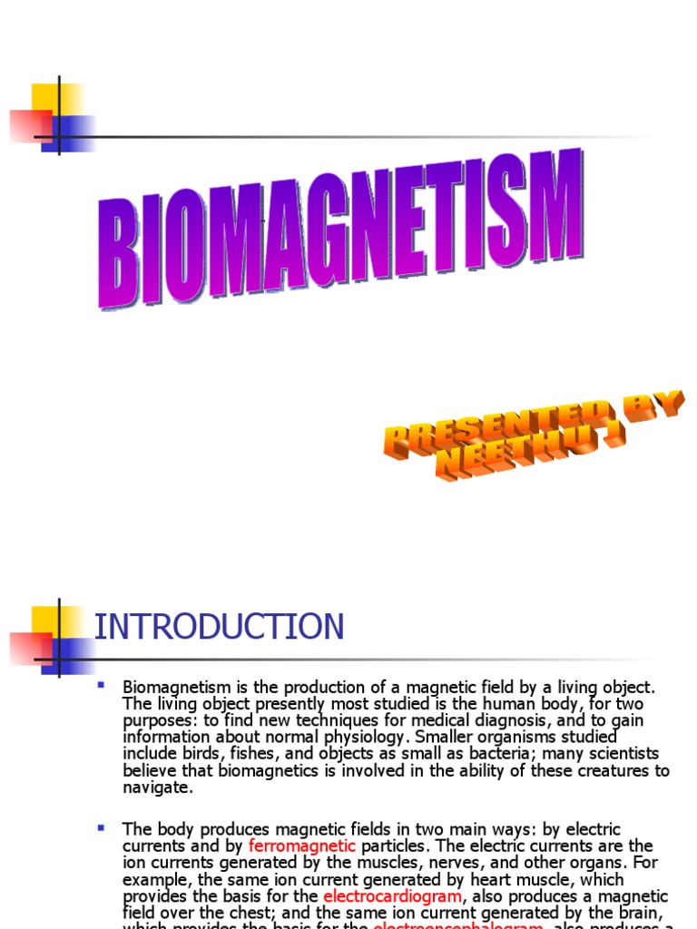 biomagnetism | Magnetoencephalography | Blood