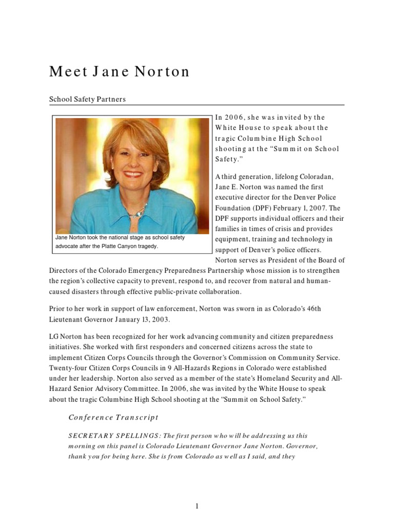 Meet Jane Norton | PDF | Public Sphere | Government