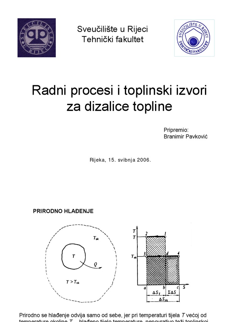 Radni Procesi I Toplinski Izvori Za Dizalice Topline | PDF