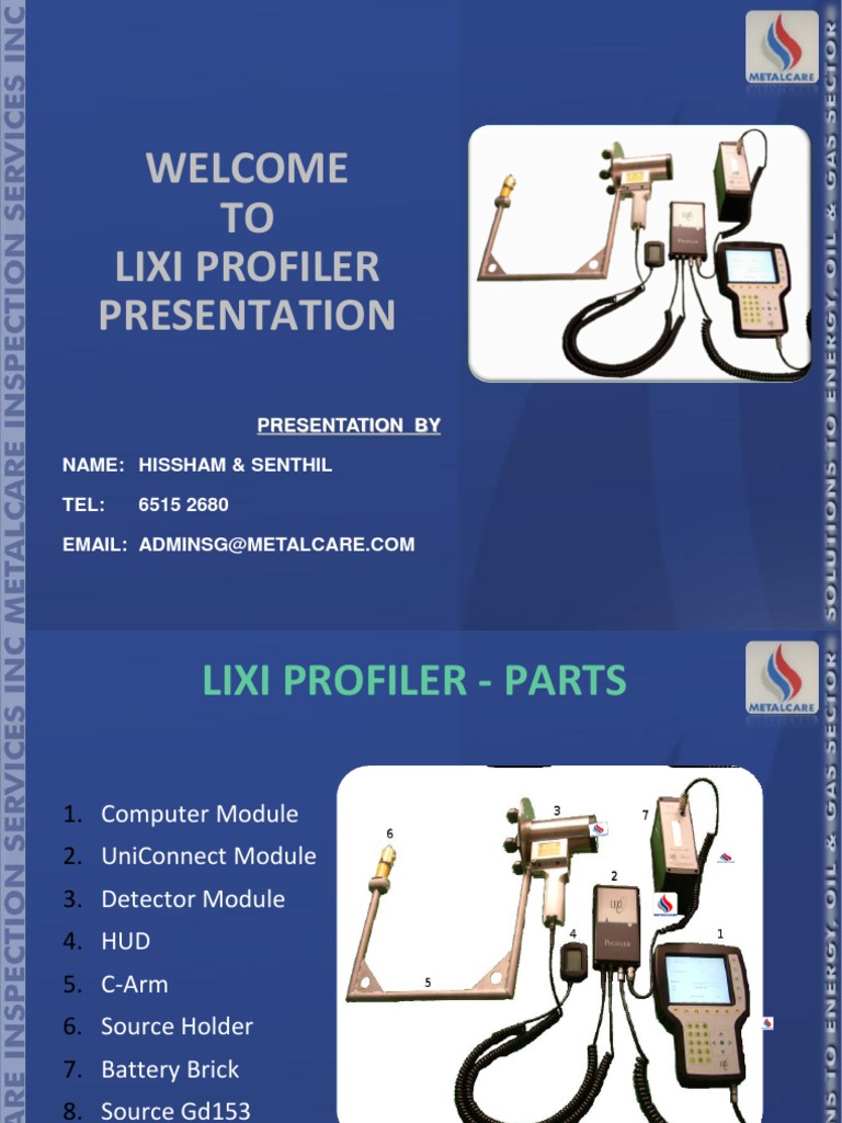 Lixi Profiler Presentation-MSA | PDF | Pipe (Fluid Conveyance) | Corrosion