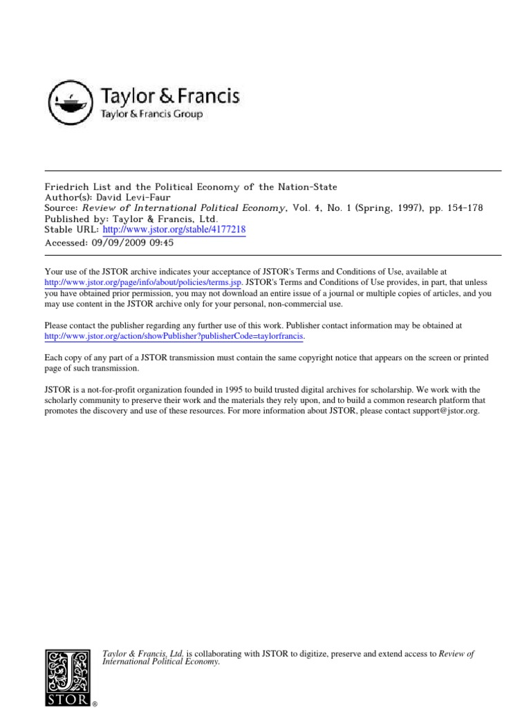 Frederick List and Political Economy | PDF | Capital (Economics) | Wealth