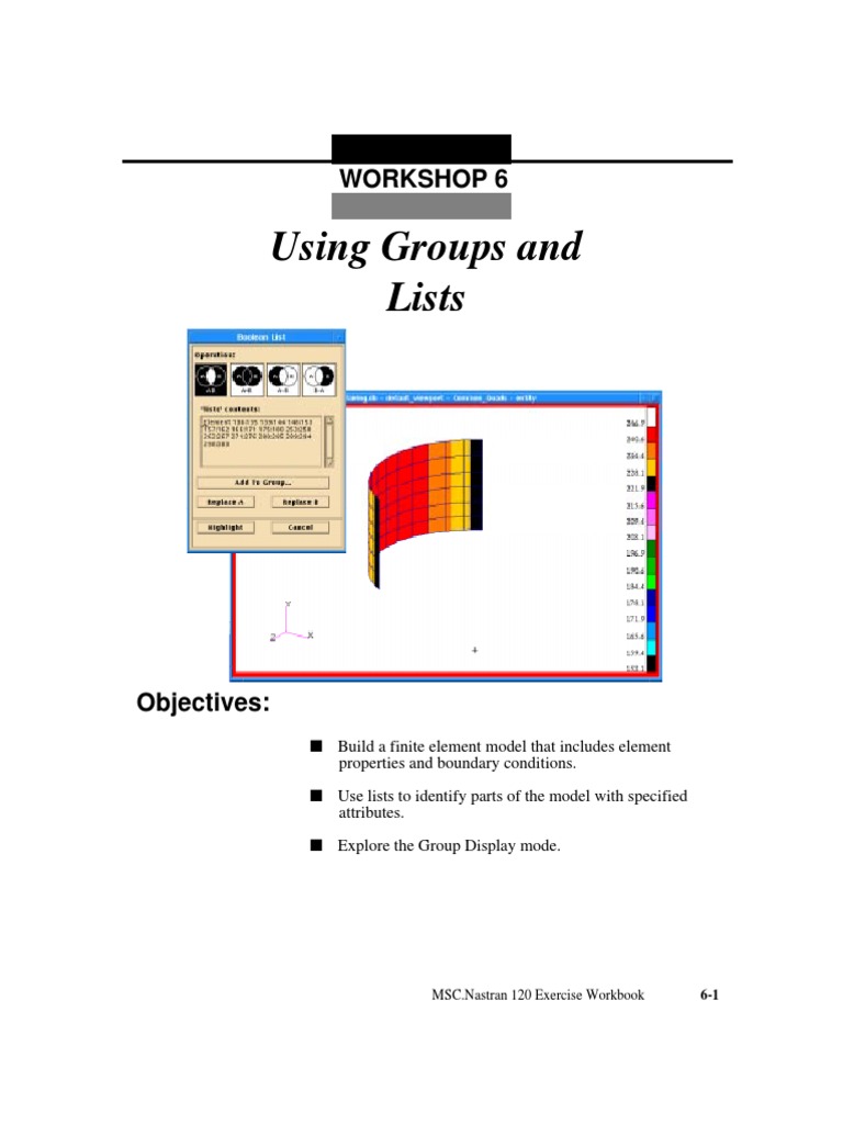 Nastran Lesson006 | PDF | Finite Element Method | Elasticity (Physics)
