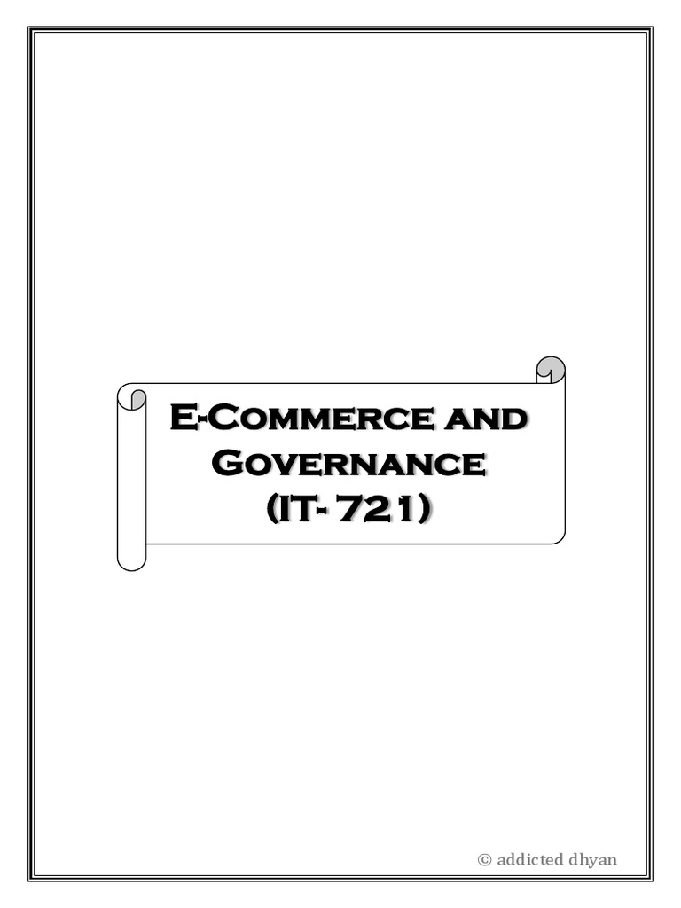 E Commerce | PDF | Electronic Data Interchange | Debit Card