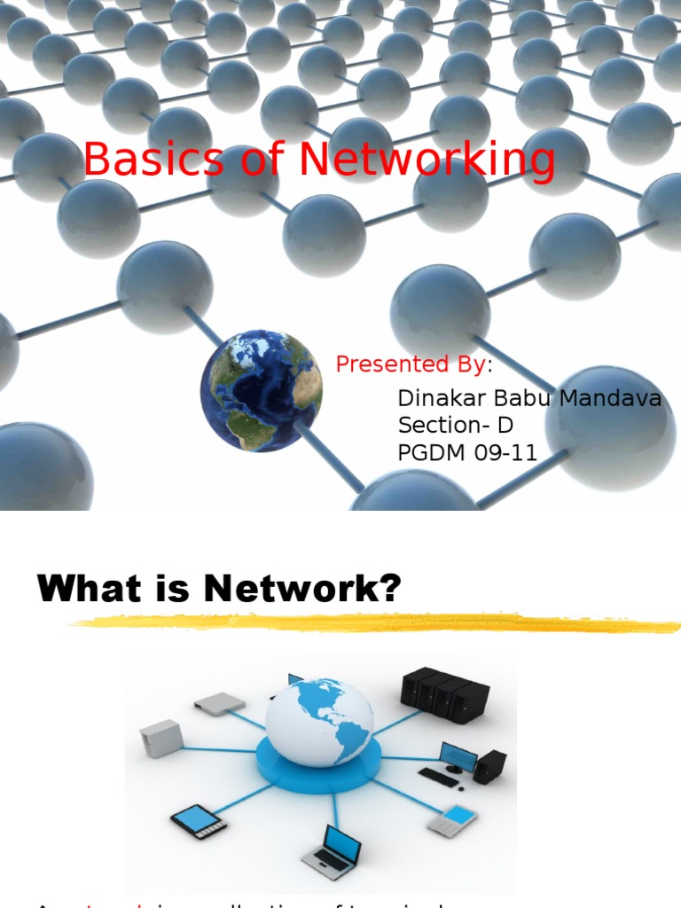 Basics of Networking by Dinakar | PDF | Network Topology | Computer Network