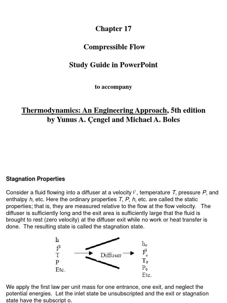 Compressible Flow Study Guide in Powerpoint: To Accompany | PDF | Nozzle | Mach Number