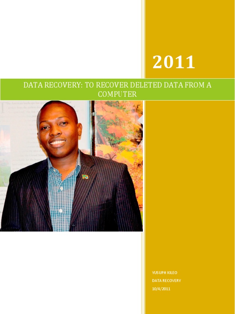 Data Recovery: How To Recover A Deleted Document? | PDF | Computer ...