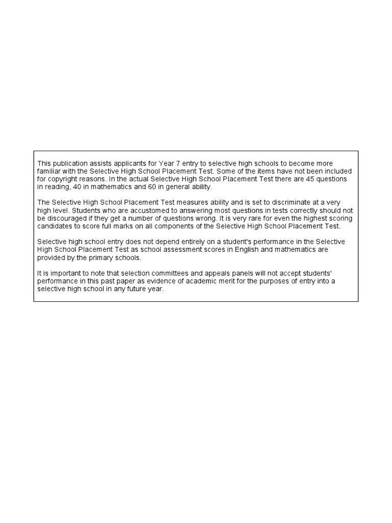 General Ability Test 3 | PDF | Secondary School | Educational Assessment